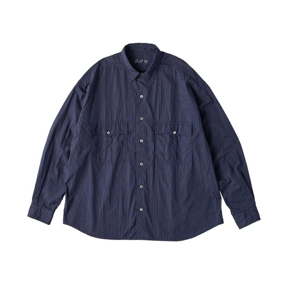 ROLL UP PIN STRIPE SHIRT – PORTER CLASSIC KYOTO